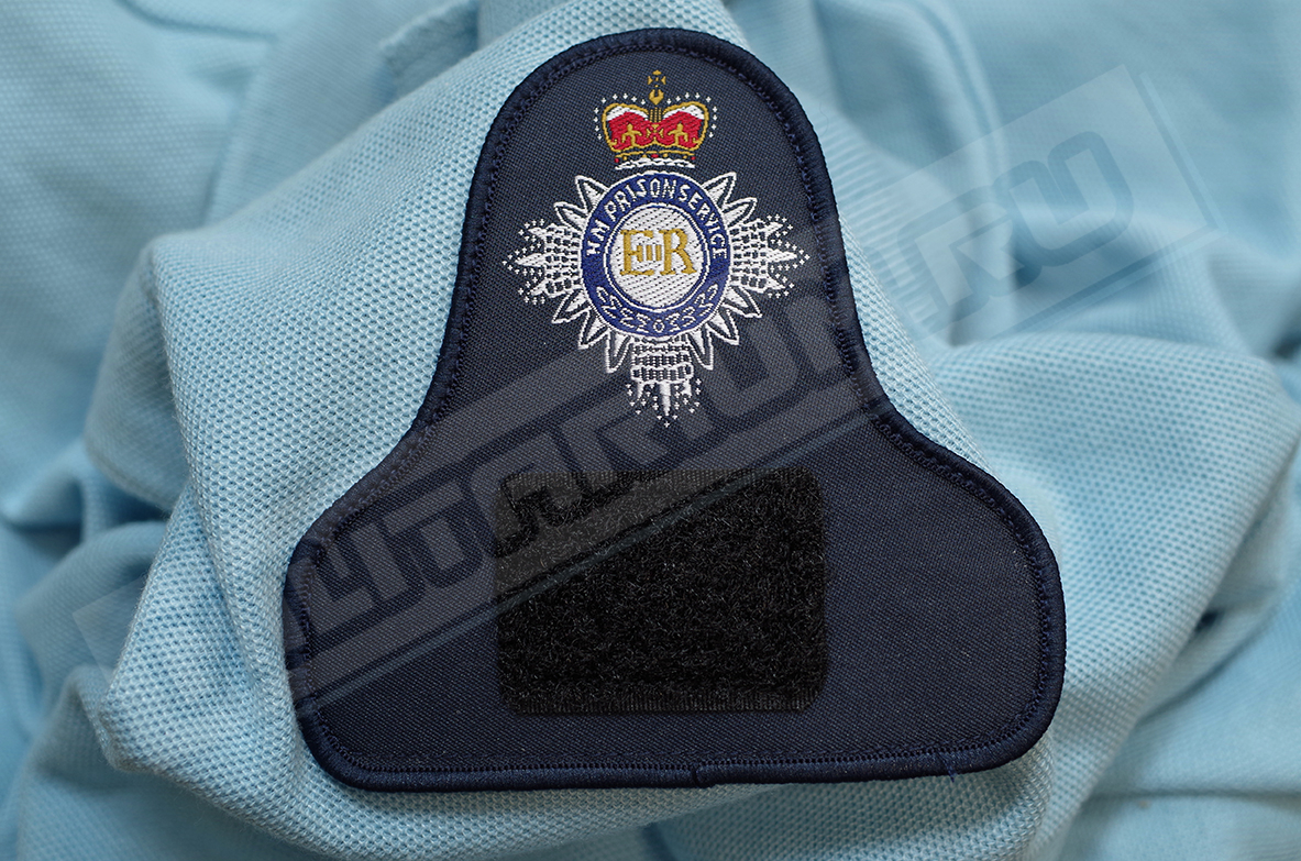 Футболка поло HMP Prison Service Officer голубая.